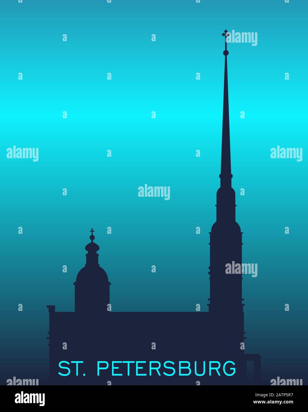 Peter and Paul fortress in Saint Petersburg Stock Vector Image & Art - Alamy