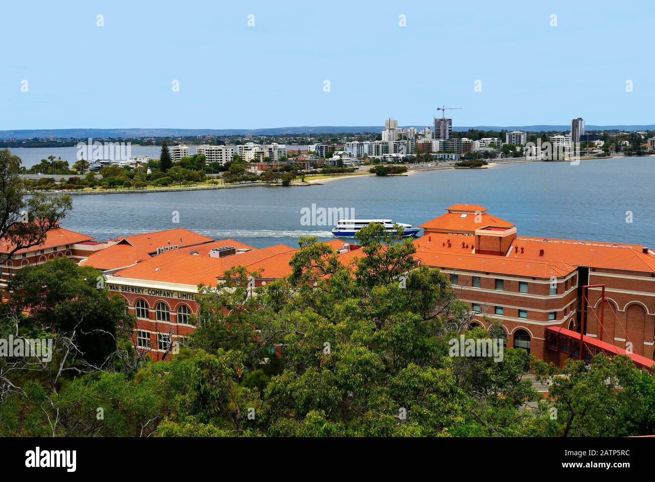 Perth, WA, Australia - November 29, 2017: View from public Kings park ...