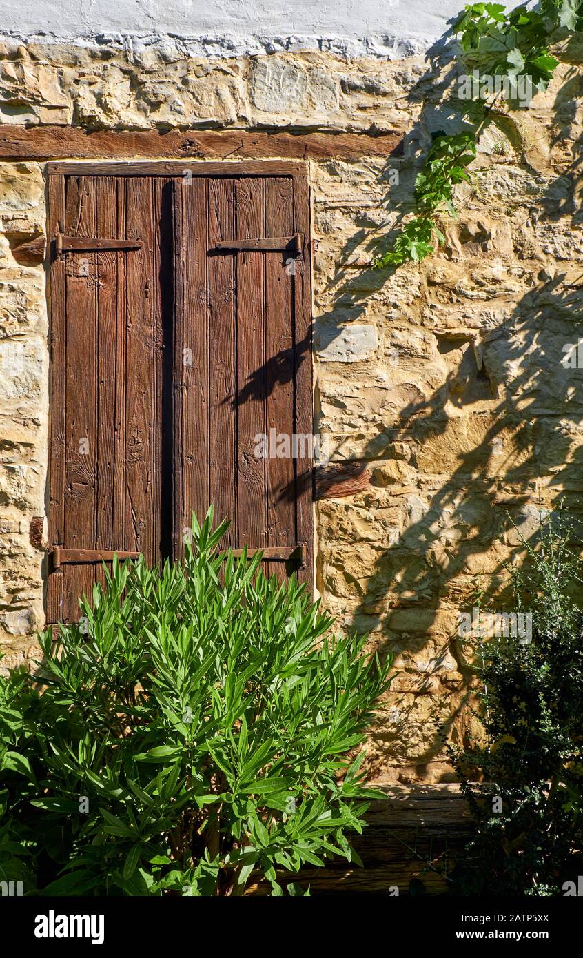 Mediterranean window shutters hi-res stock photography and images - Alamy