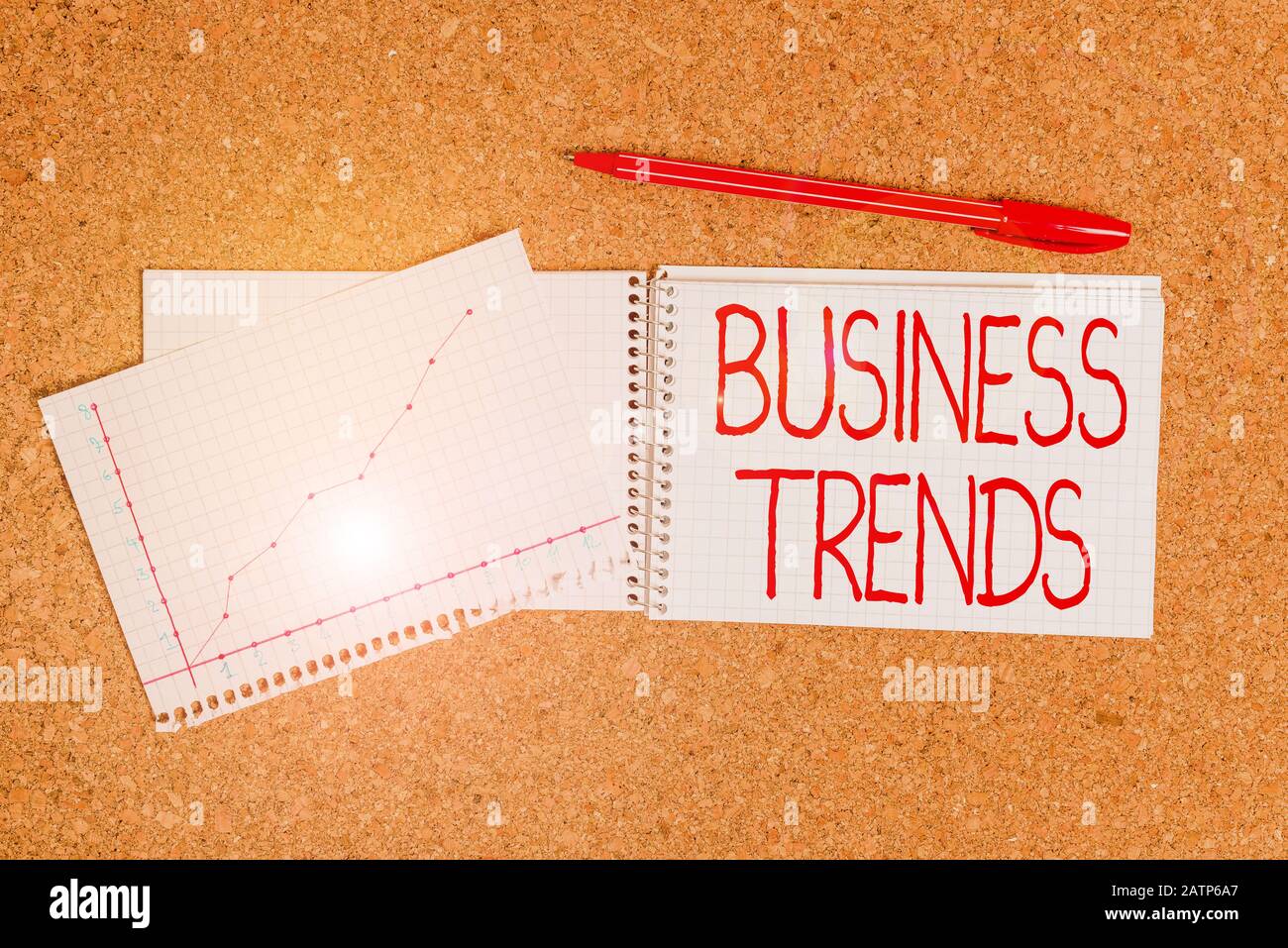 Conceptual hand writing showing Business Trends. Concept meaning a ...