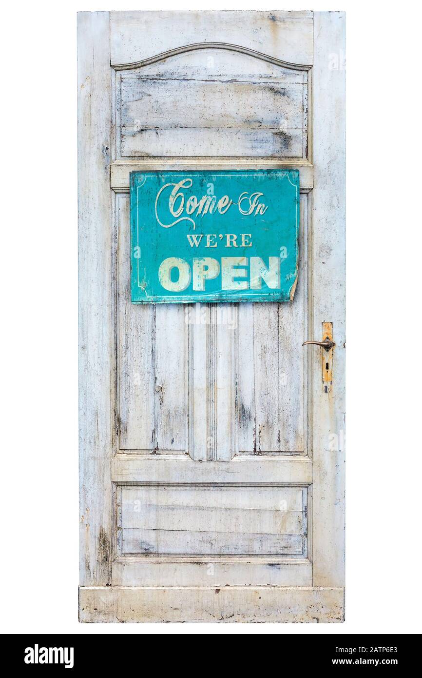 Wooden door in classic Cut Out Stock Images & Pictures - Alamy