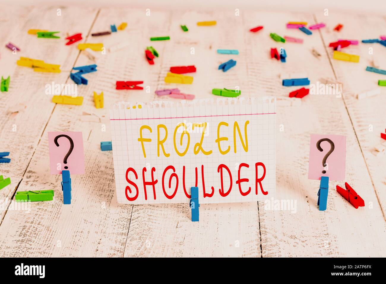 Word writing text Frozen Shoulder. Business photo showcasing ...