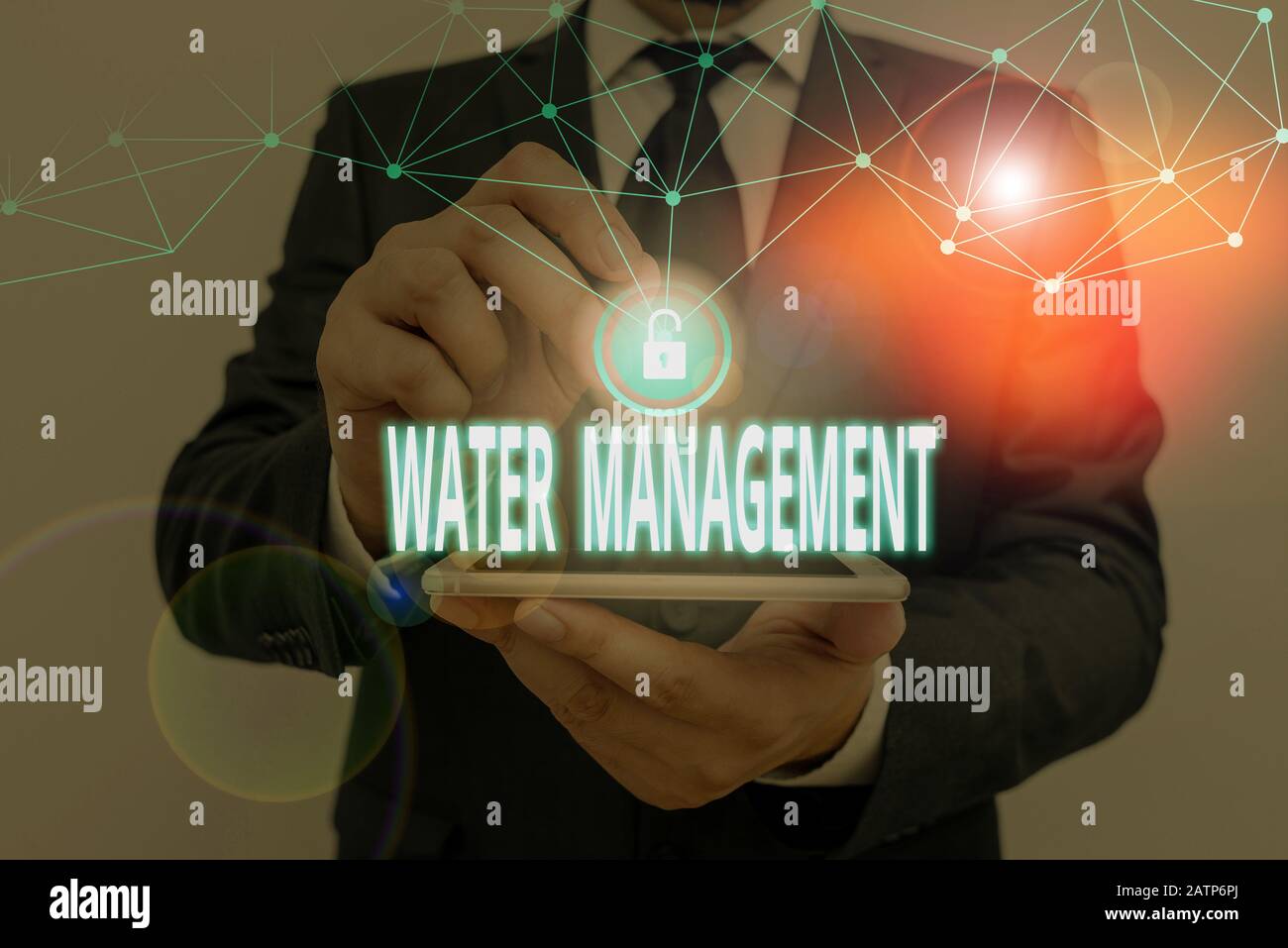 Handwriting text writing Water Management. Conceptual photo optimum use ...