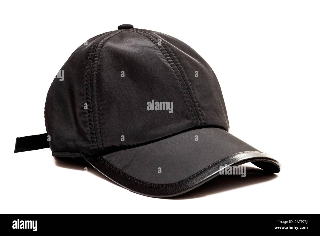 Black man's cap isolated on a white background Stock Photo - Alamy
