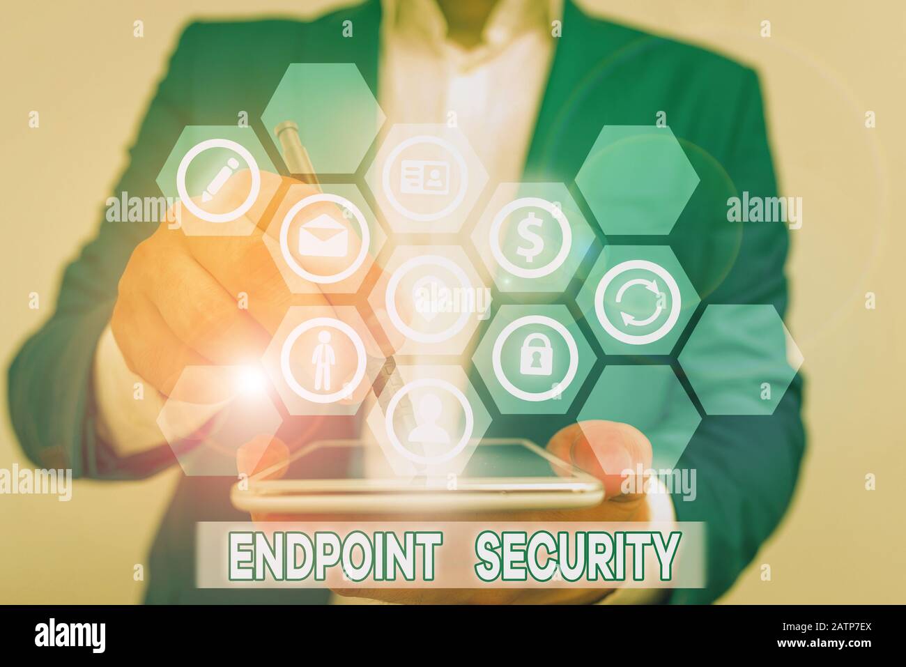 Conceptual hand writing showing Endpoint Security. Concept meaning the ...