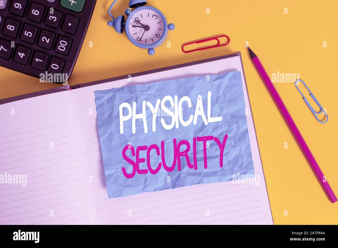 Conceptual hand writing showing Physical Security. Concept meaning ...