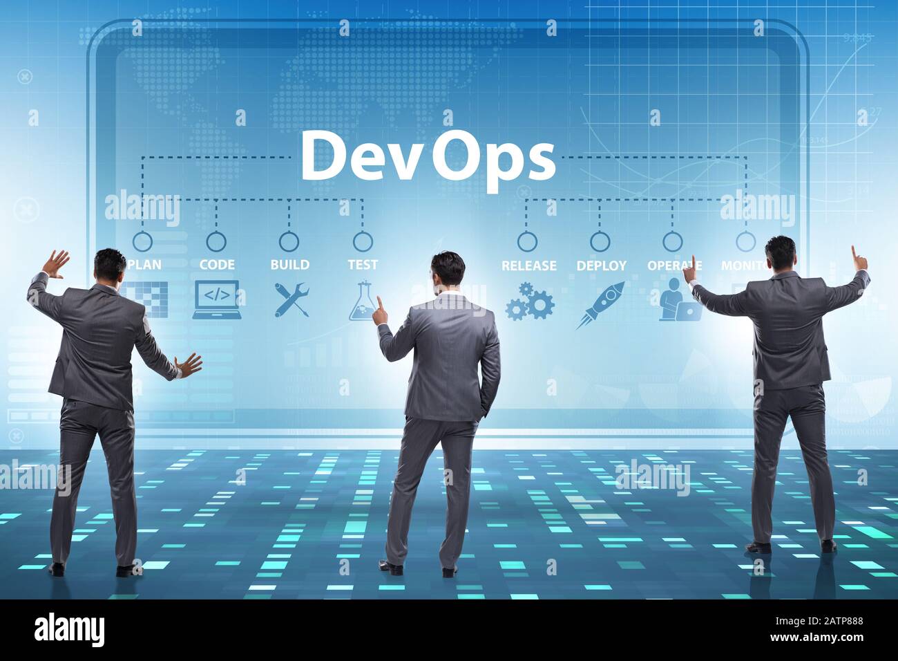 The devops software development it concept Stock Photo - Alamy