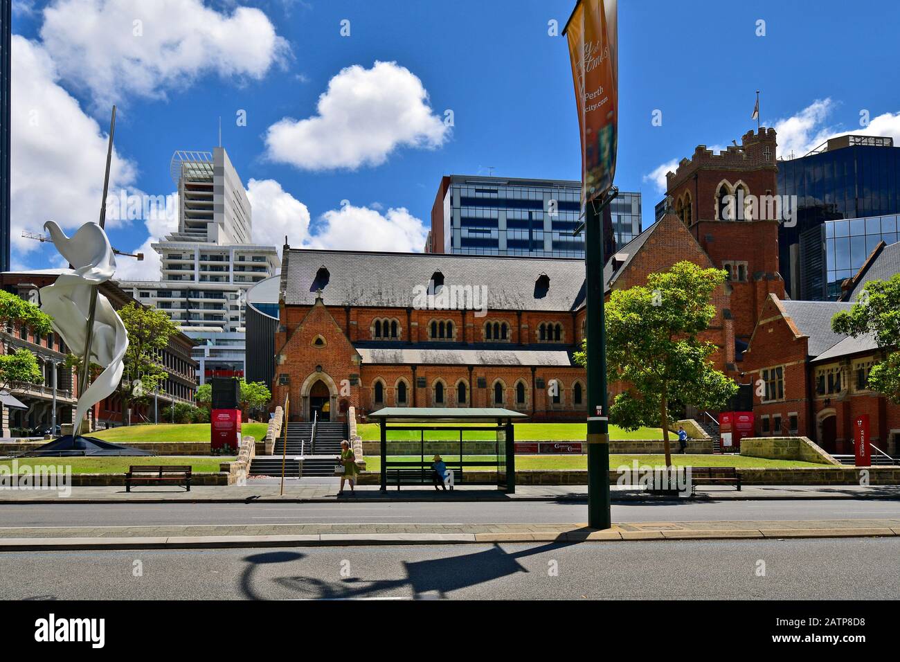 Perth, WA, Australia - November 28, 2017: St. George Cathedral and ...