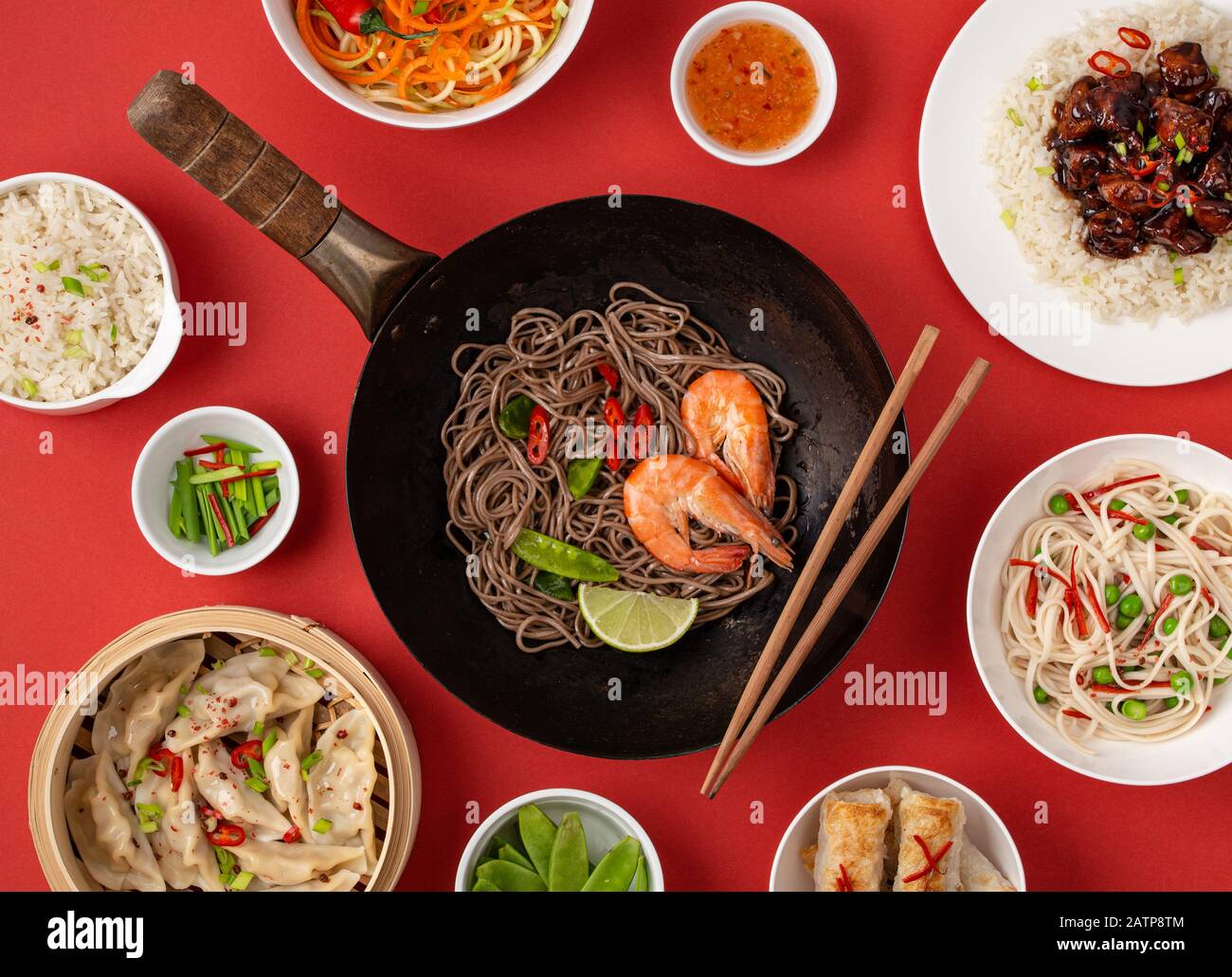 Assorted Chinese dishes Stock Photo - Alamy