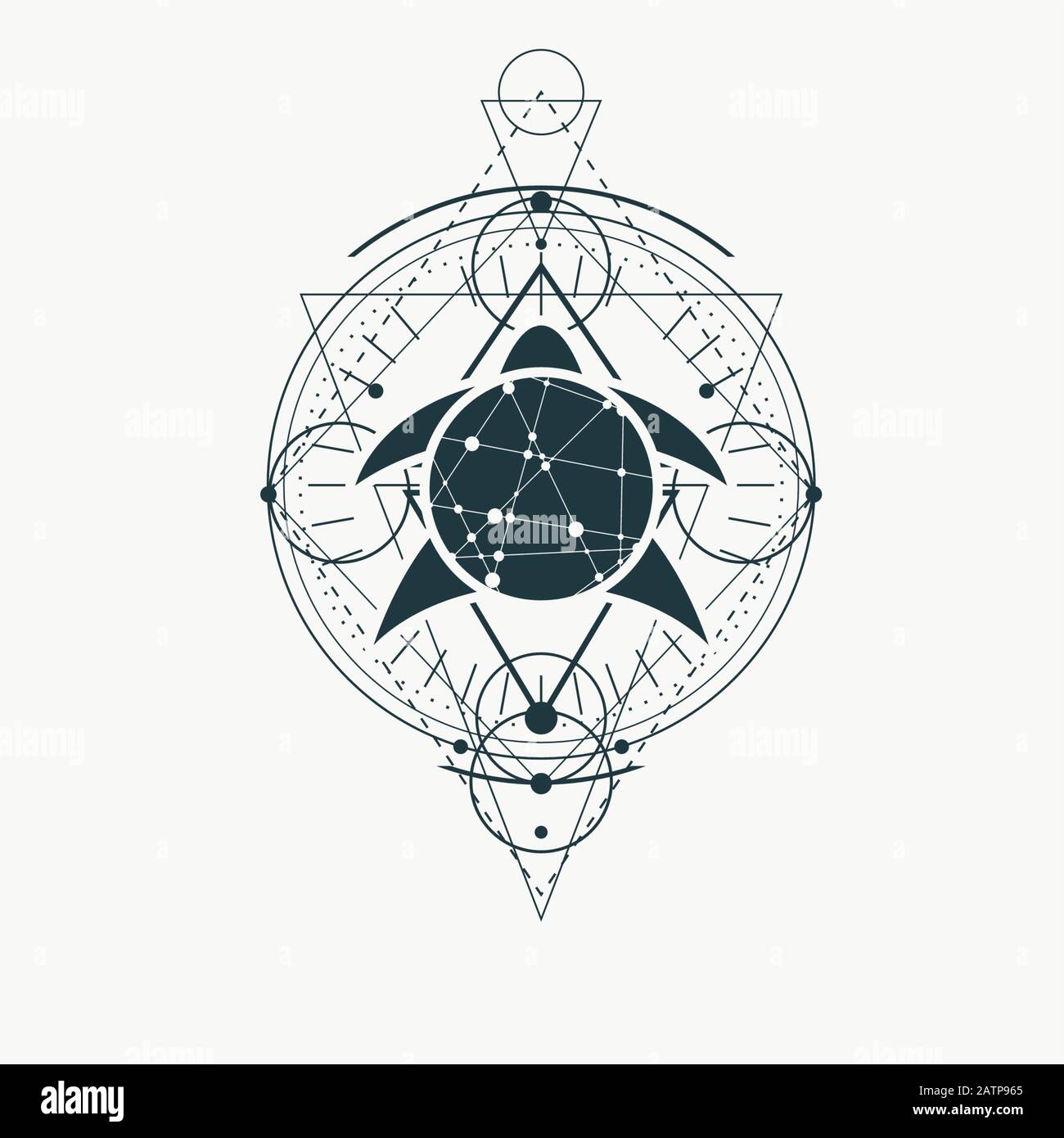 Mystical occult symbol Stock Vector Image & Art - Alamy