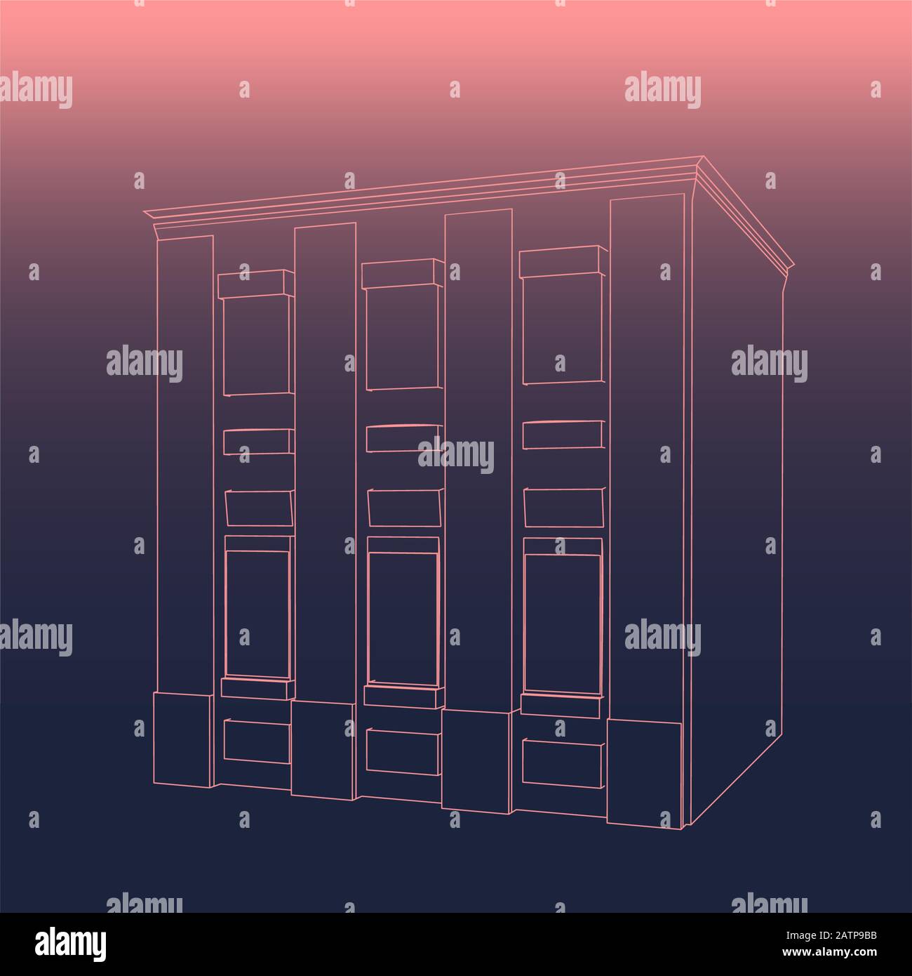 View mansion house street Stock Vector Images - Alamy