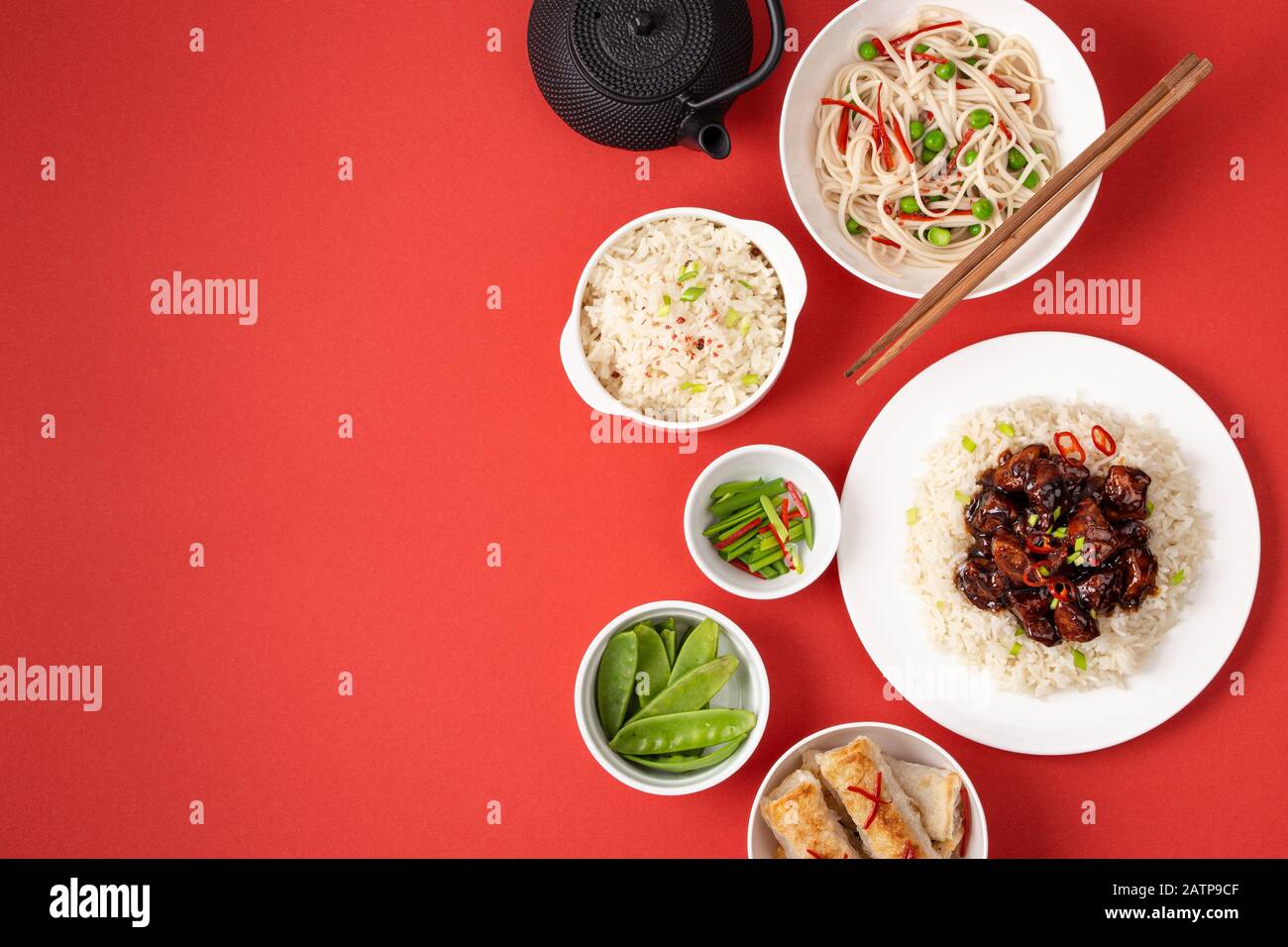 Assorted Chinese dishes Stock Photo - Alamy