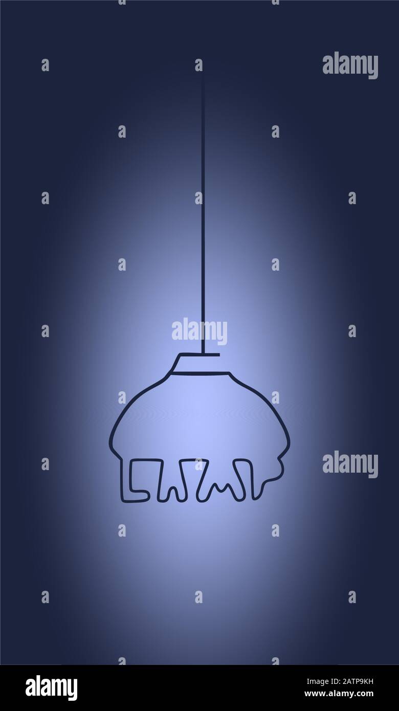 Lamp flat design Stock Vector Image & Art - Alamy