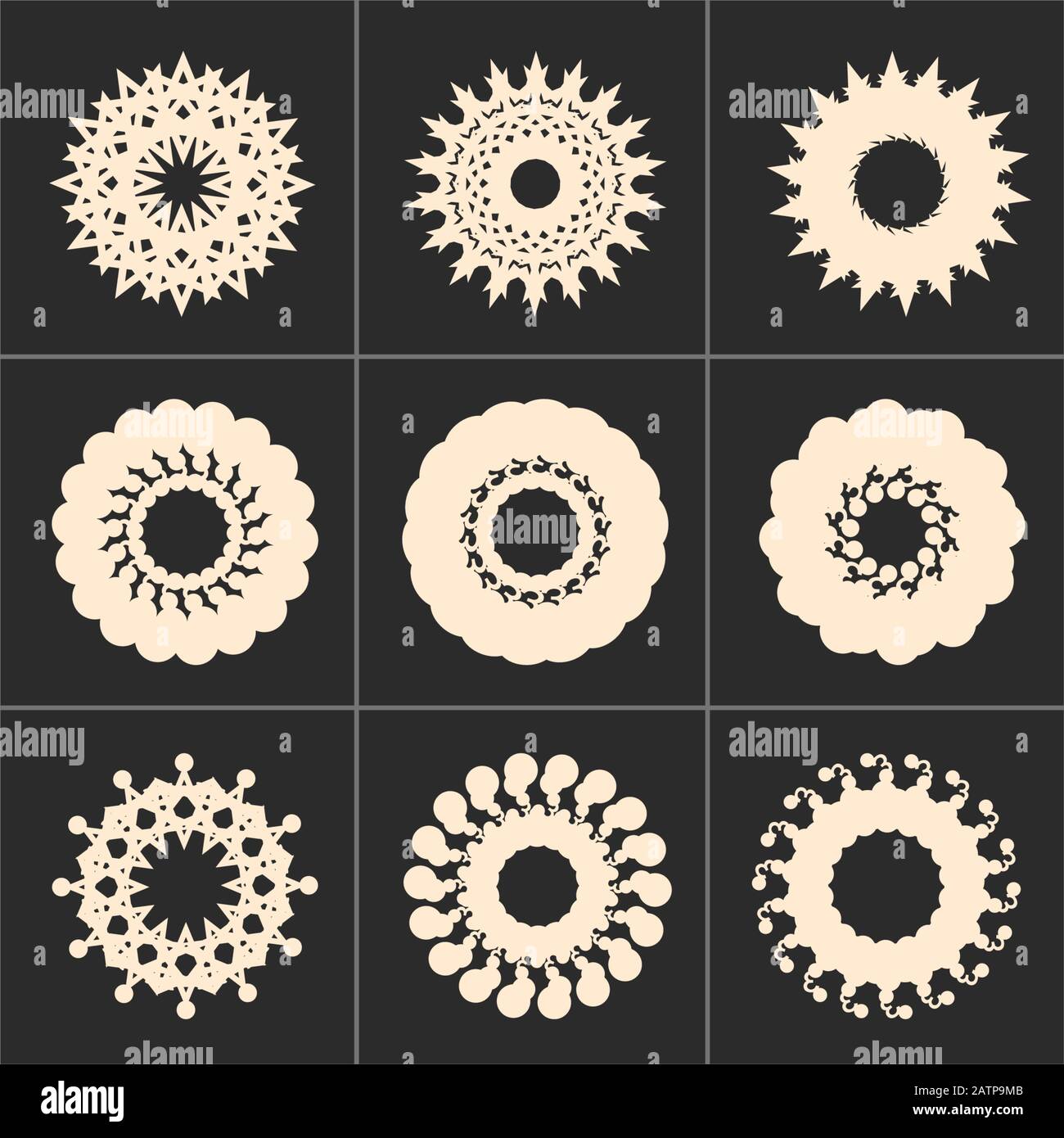 Abstract emblems set Stock Vector Image & Art - Alamy