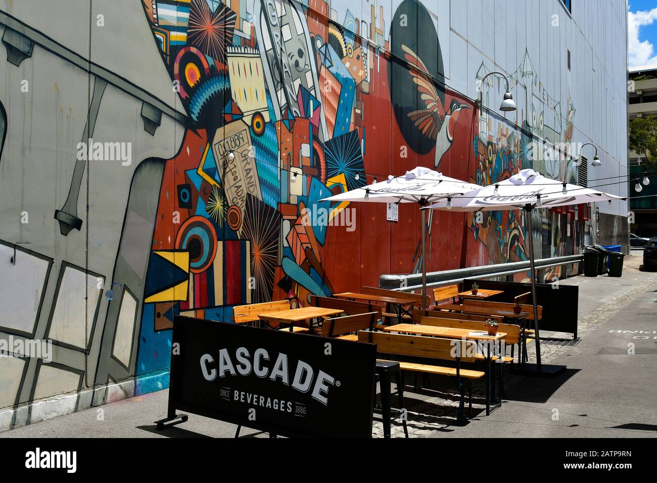 Perth, WA, Australia - November 30, 2017: Pub and graffiti in Grand ...