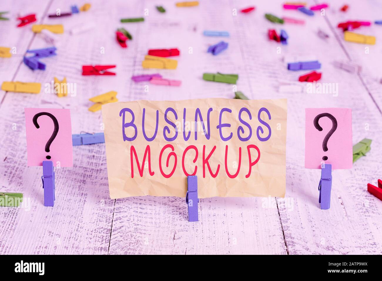 Conceptual hand writing showing Business Mockup. Concept meaning scale ...