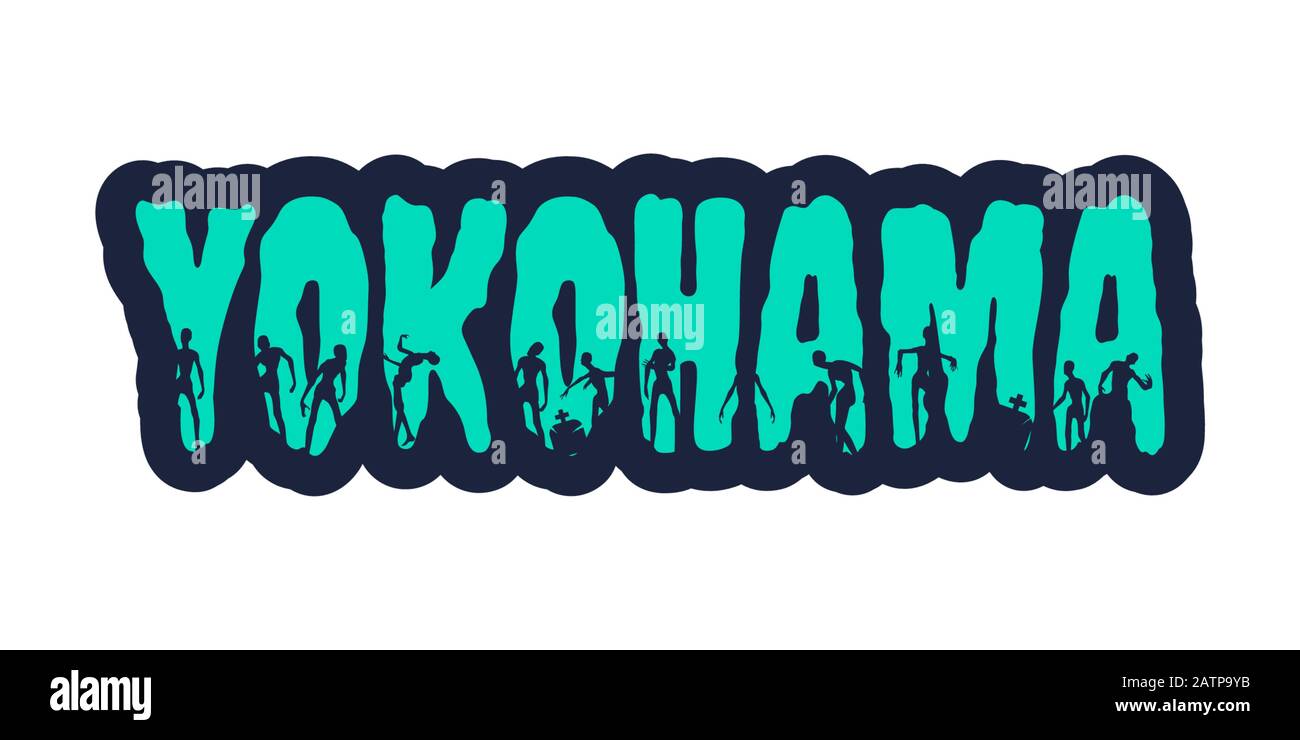 Scary zombie in cemetery Cut Out Stock Images & Pictures - Alamy