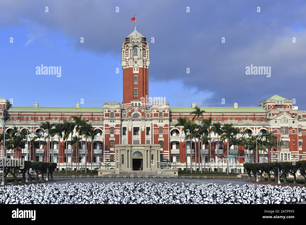 Paper panda in front of Office of the President Taipei Stock Photo - Alamy