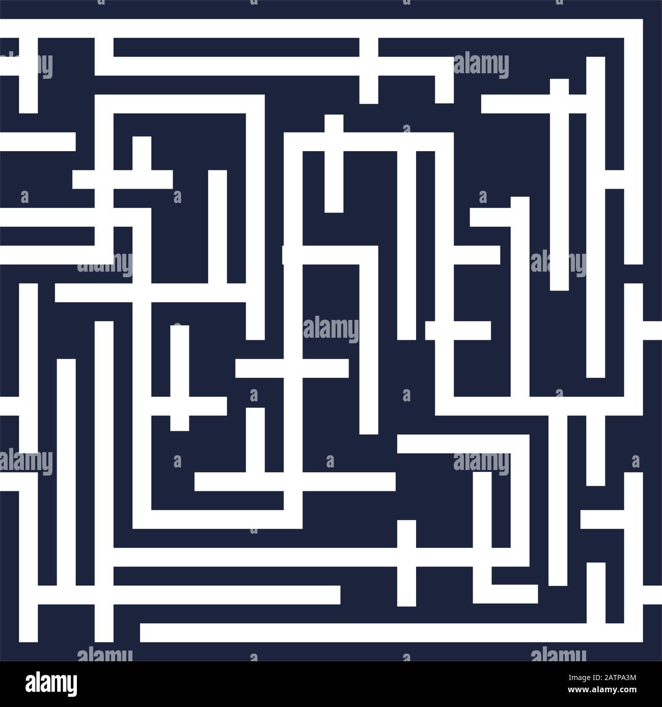 Rectangle maze illustration Stock Vector Image & Art - Alamy