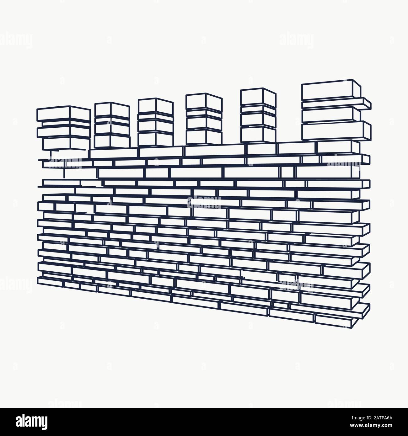 Part of the castle wall Stock Vector Image & Art - Alamy