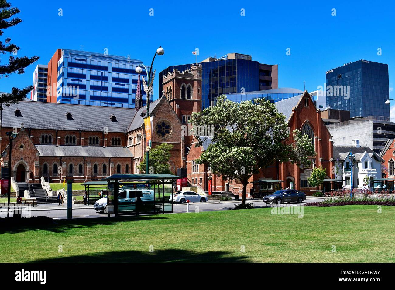 Perth, WA, Australia - November 30, 2017: St. George Cathedral and ...