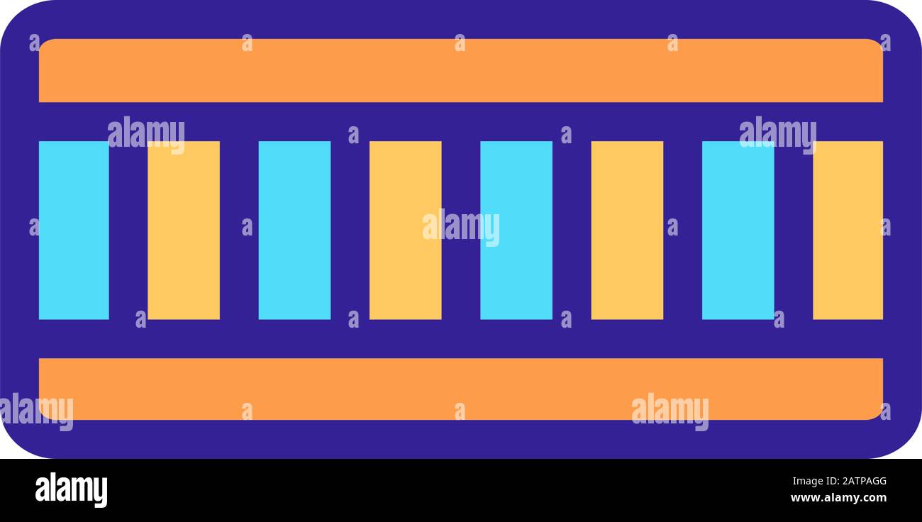 mattress icon vector. Isolated contour symbol illustration Stock Vector ...