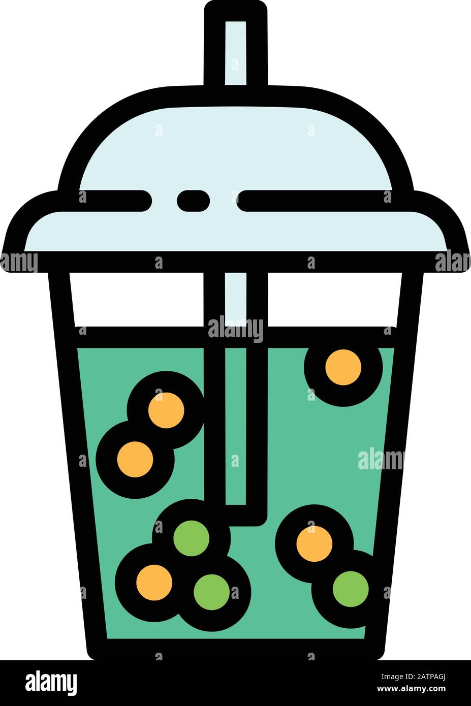 Smoothie icon. Outline smoothie vector icon for web design isolated on ...