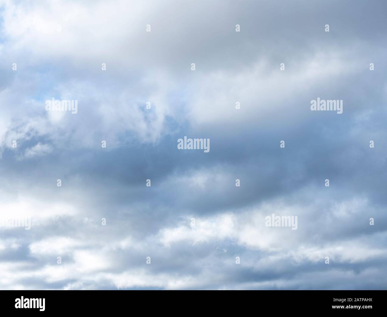Cloudy sky, clouds in the blue sky, Bavaria, Germany, Europe Stock ...