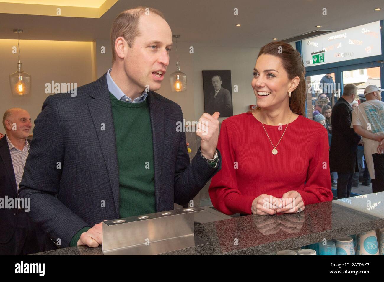The Duke and Duchess of Cambridge during a visit to Joe's Ice Cream ...
