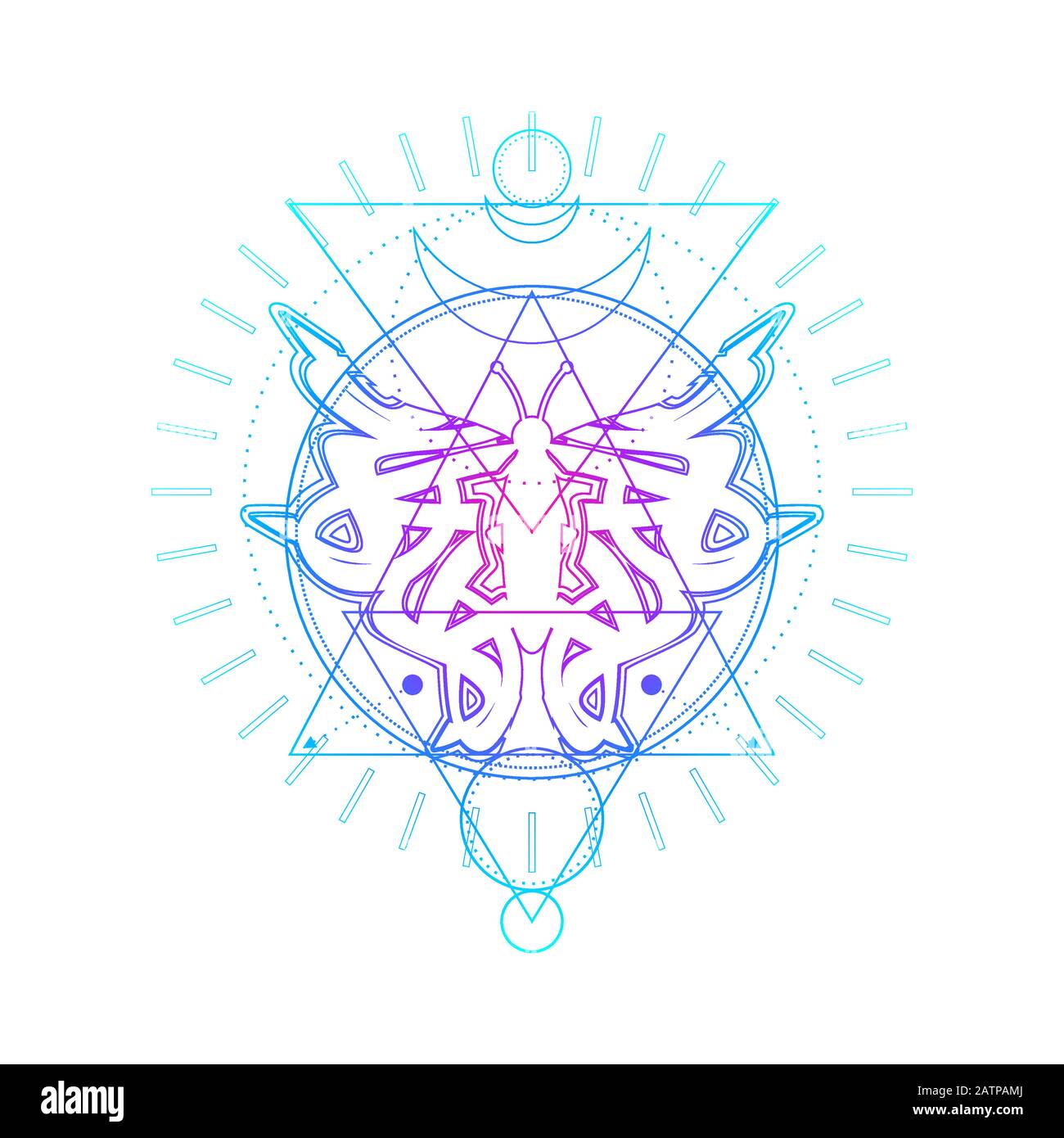 Mystical occult symbol Stock Vector Image & Art - Alamy