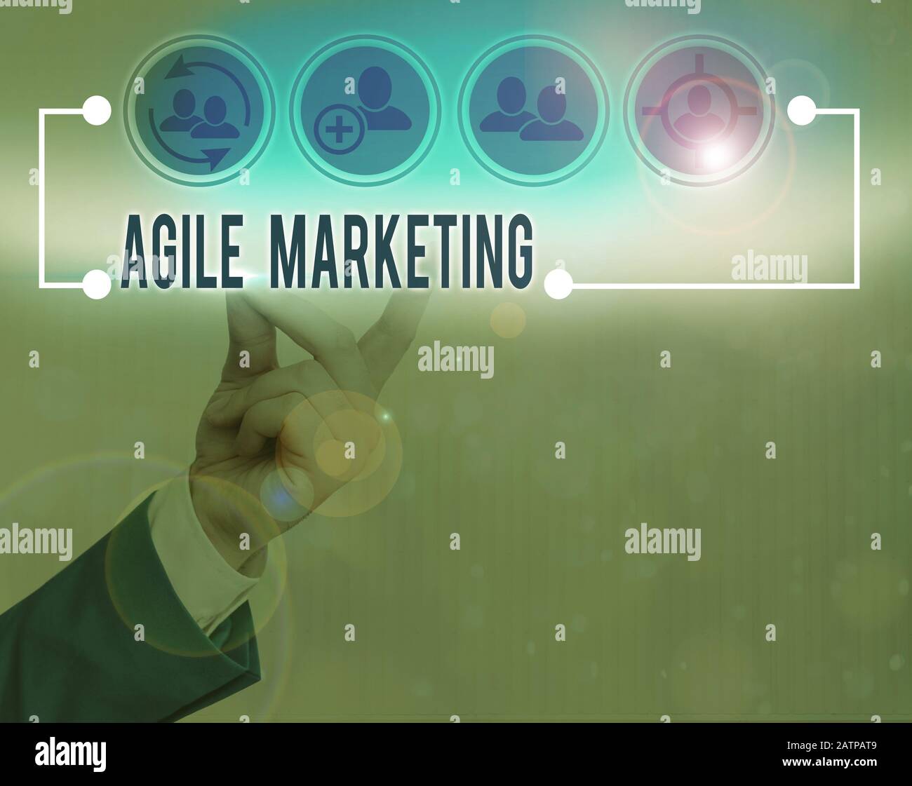 Writing note showing Agile Marketing. Business concept for focusing ...