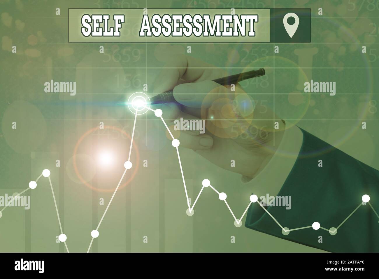 Writing note showing Self Assessment. Business concept for evaluation ...