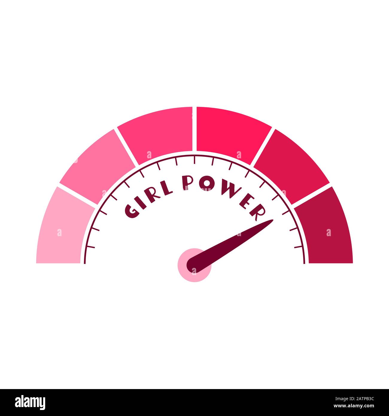 Girl power meter Stock Vector Image & Art - Alamy