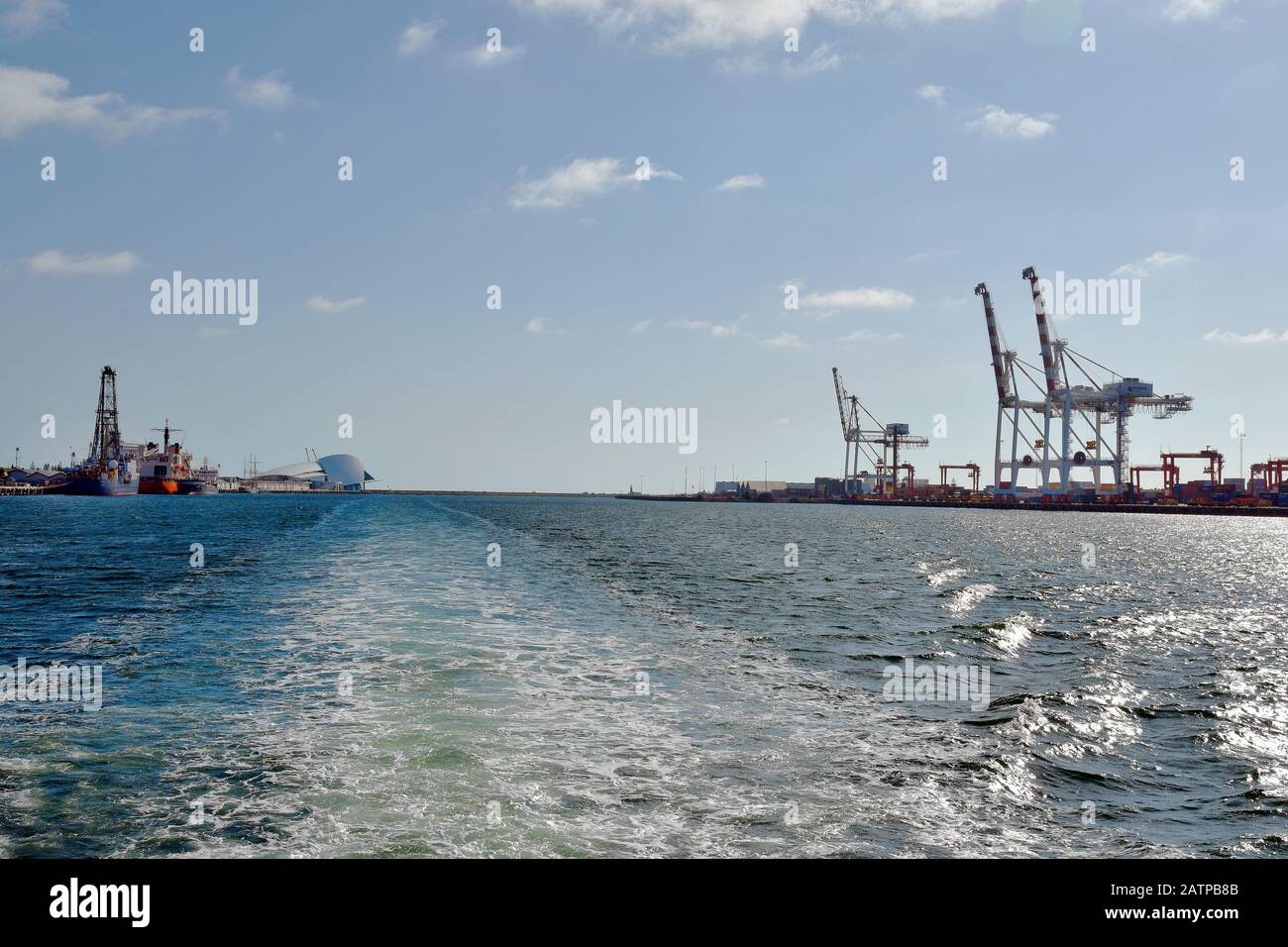 Shipping container terminal hi-res stock photography and images - Alamy