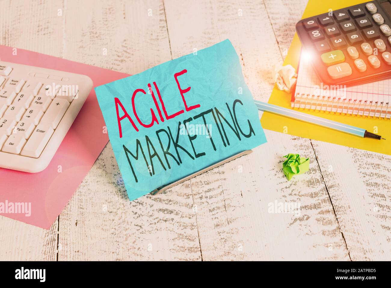 Handwriting Text Writing Agile Marketing Conceptual Photo Focusing