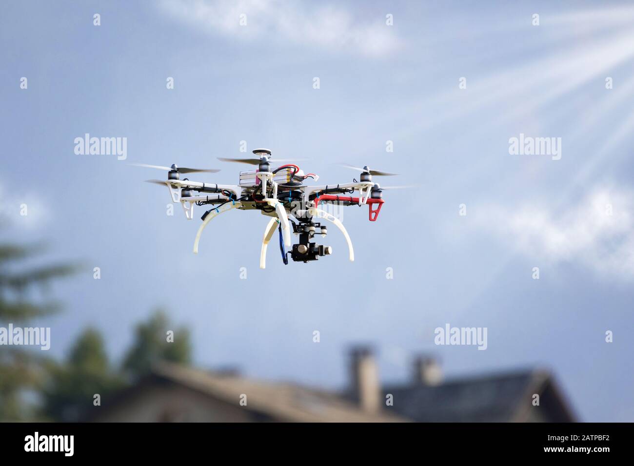 view of aerial inspection with drone Stock Photo - Alamy