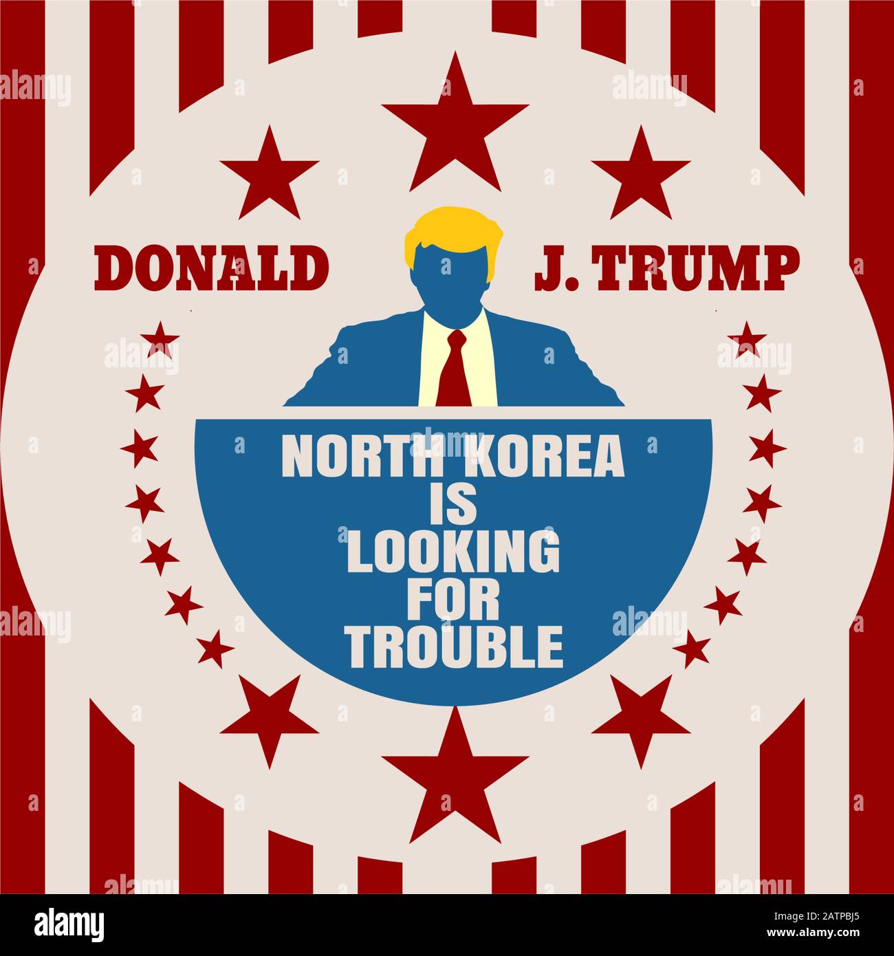 Man flat icon with Donald Trump quote Stock Vector Image & Art - Alamy