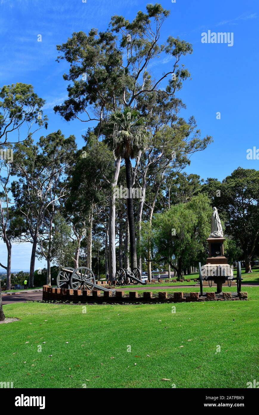 Perth, WA, Australia - November 29, 2017: Memorial of Queen Victoria in ...