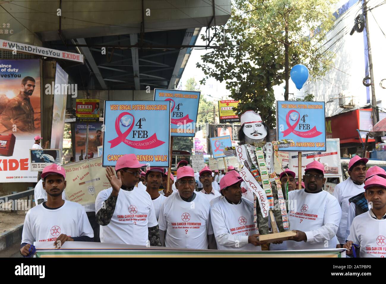 World Cancer Day an awareness rally organised by a Social Welfare ...