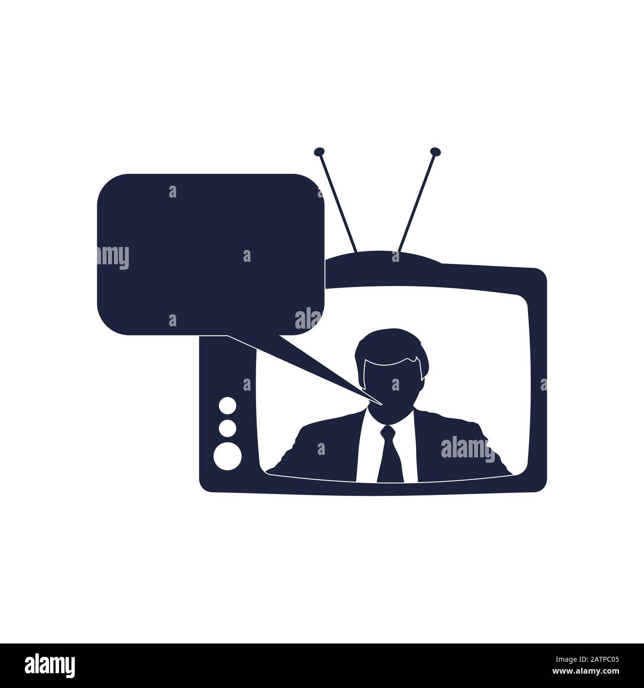 Media press reporter character Stock Vector Images - Alamy