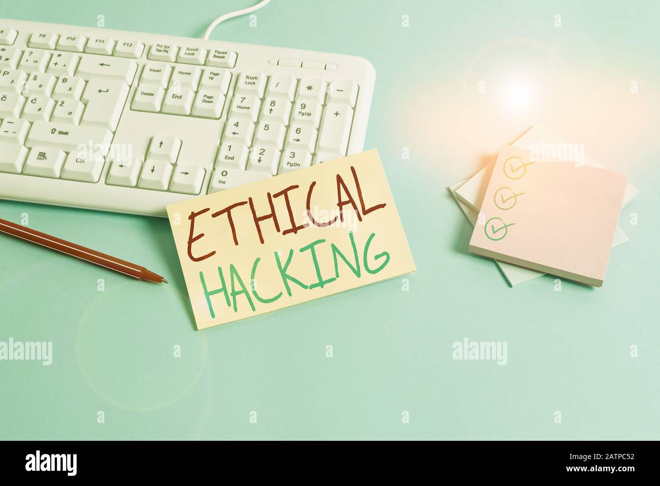 Conceptual hand writing showing Ethical Hacking. Concept meaning act of ...