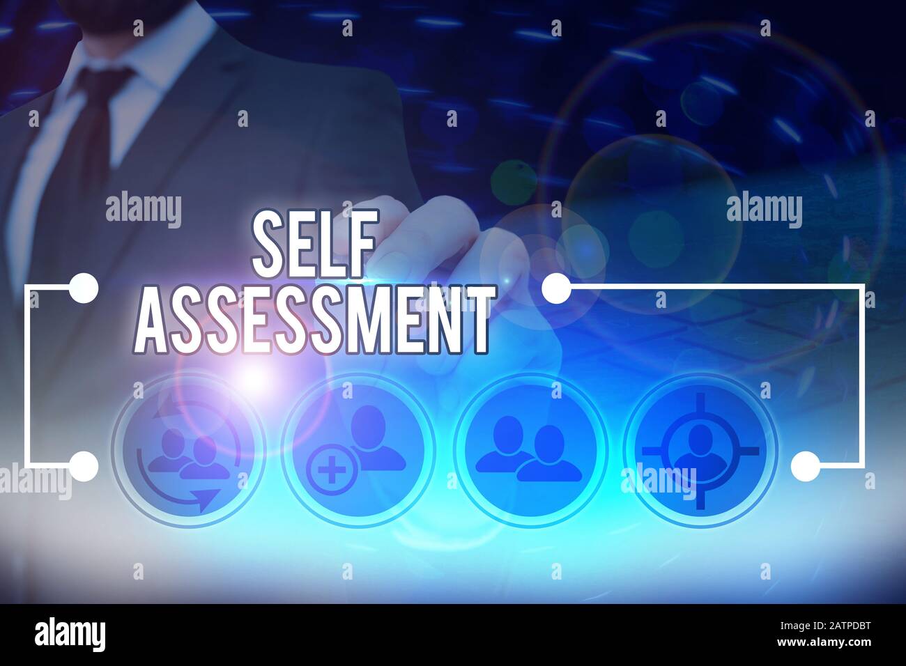 Text sign showing Self Assessment. Business photo text evaluation of ...