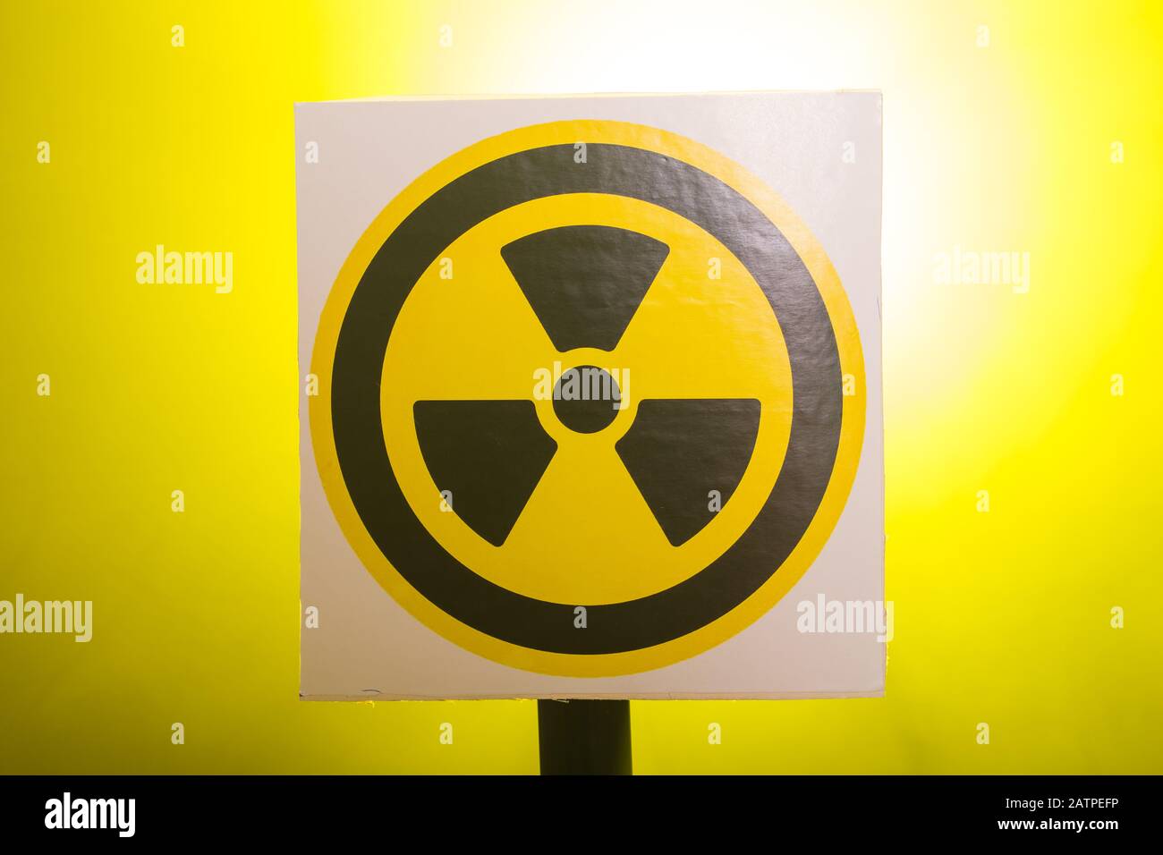 Radioactivity and sign concept - Radiation hazard sign Stock Photo - Alamy