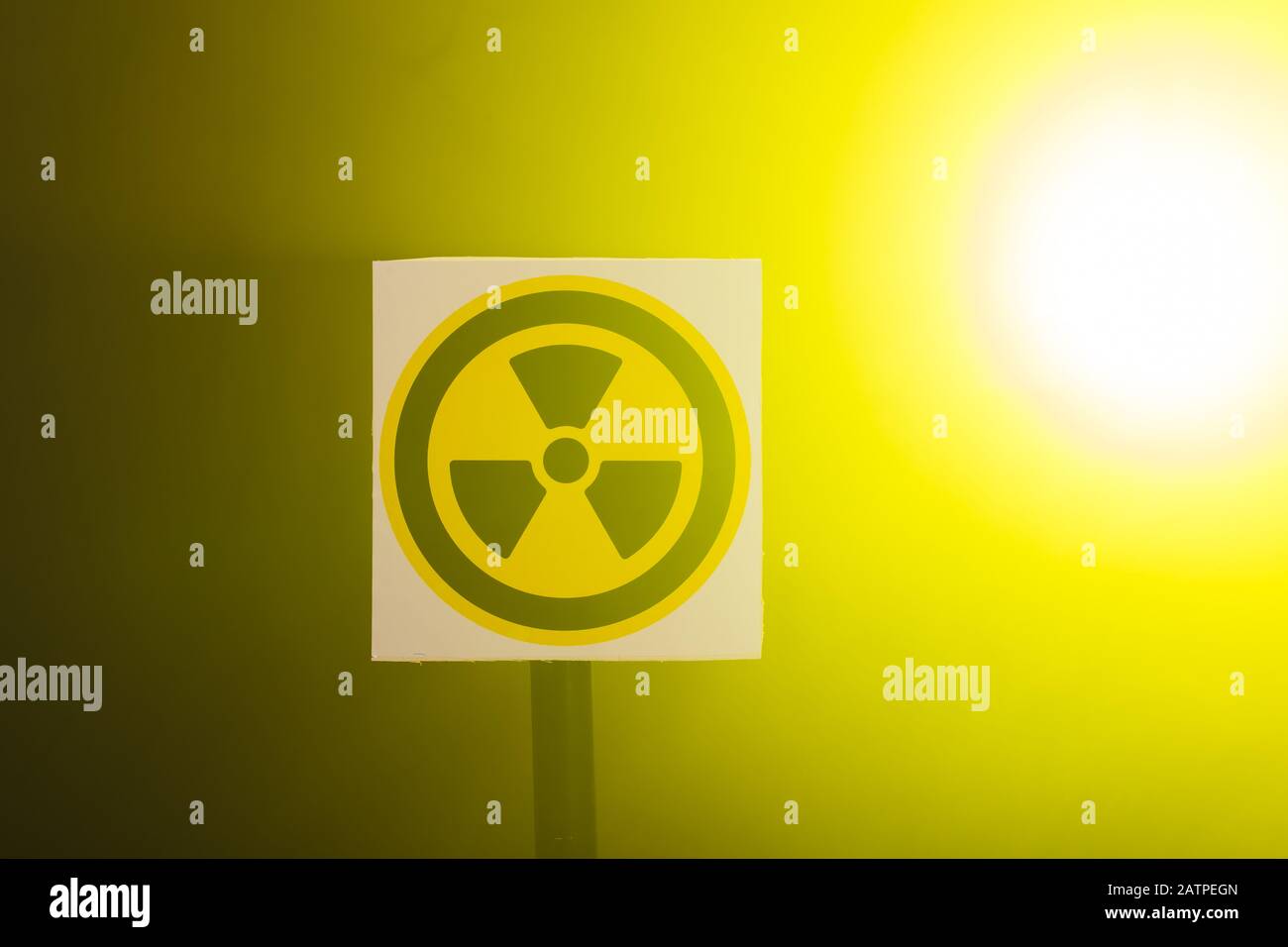 Radioactivity and sign concept - Radiation hazard sign Stock Photo - Alamy