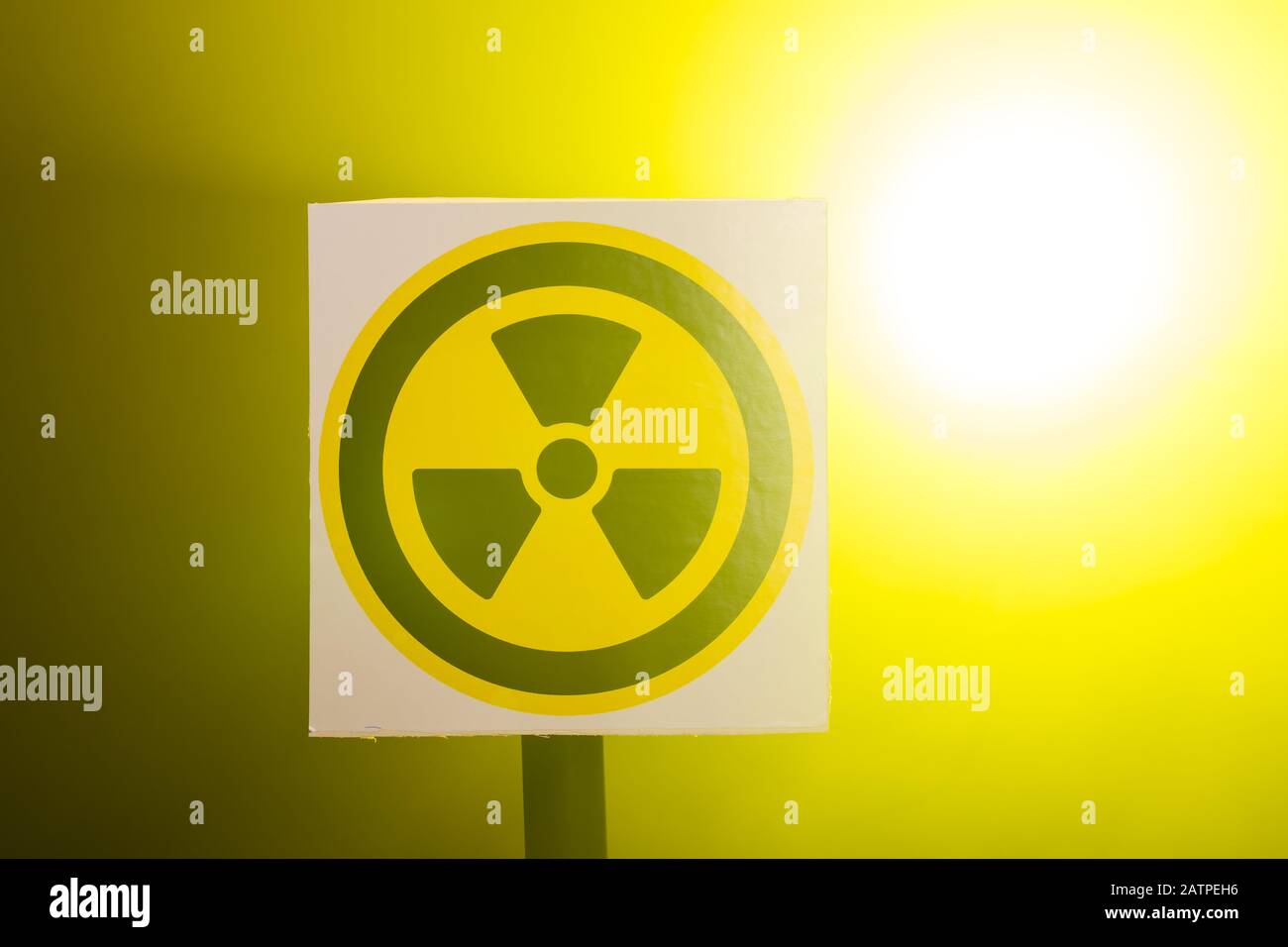 Radioactivity and sign concept - Radiation hazard sign Stock Photo - Alamy