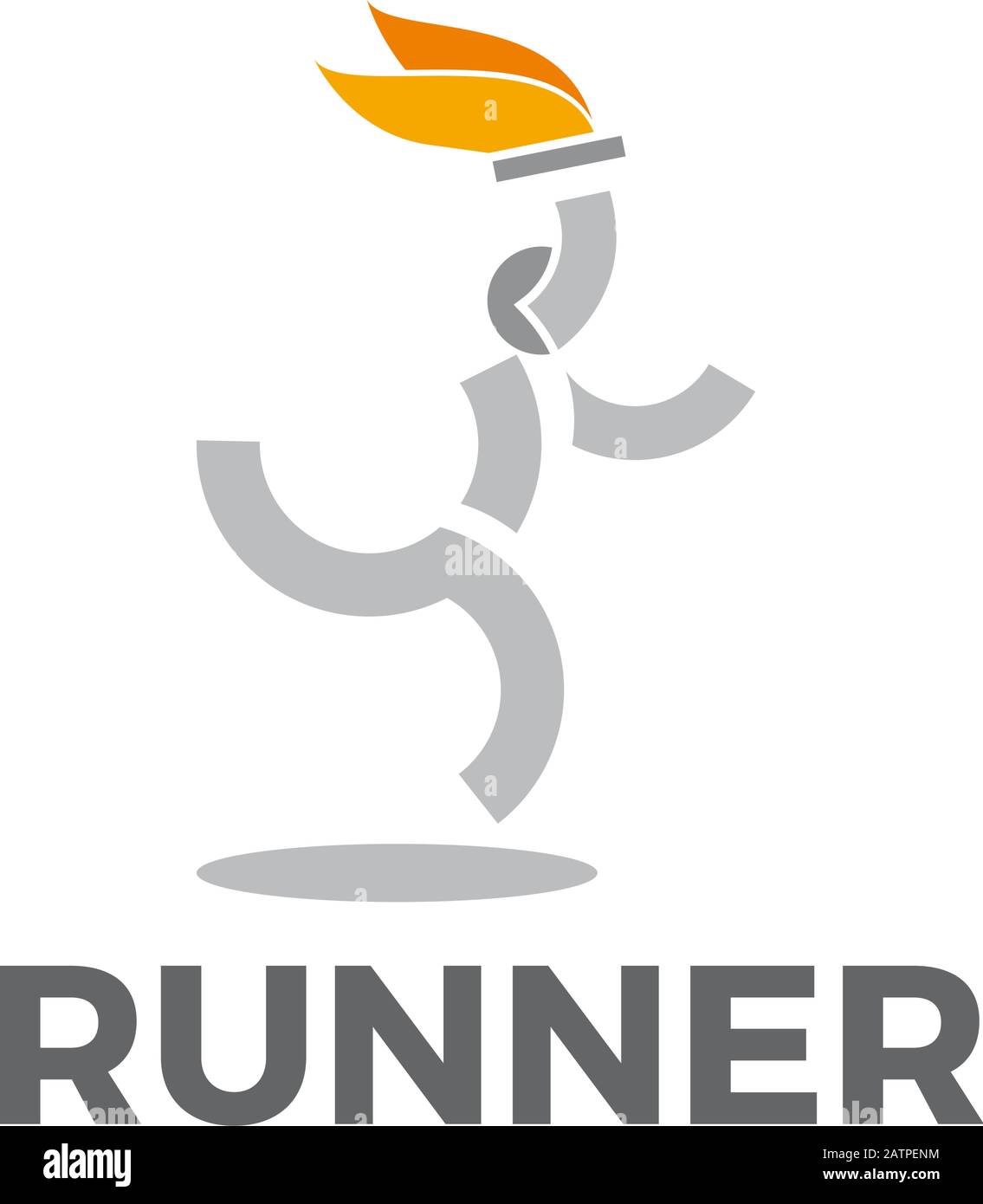 Running torch Cut Out Stock Images & Pictures - Alamy