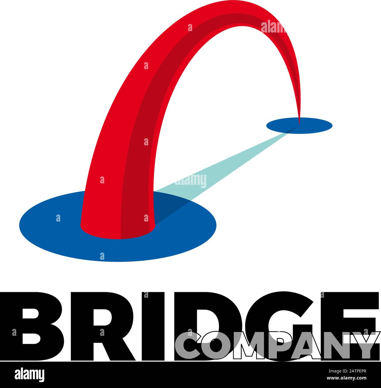abstract bridge, connection concept. Vector illustration Stock Vector ...