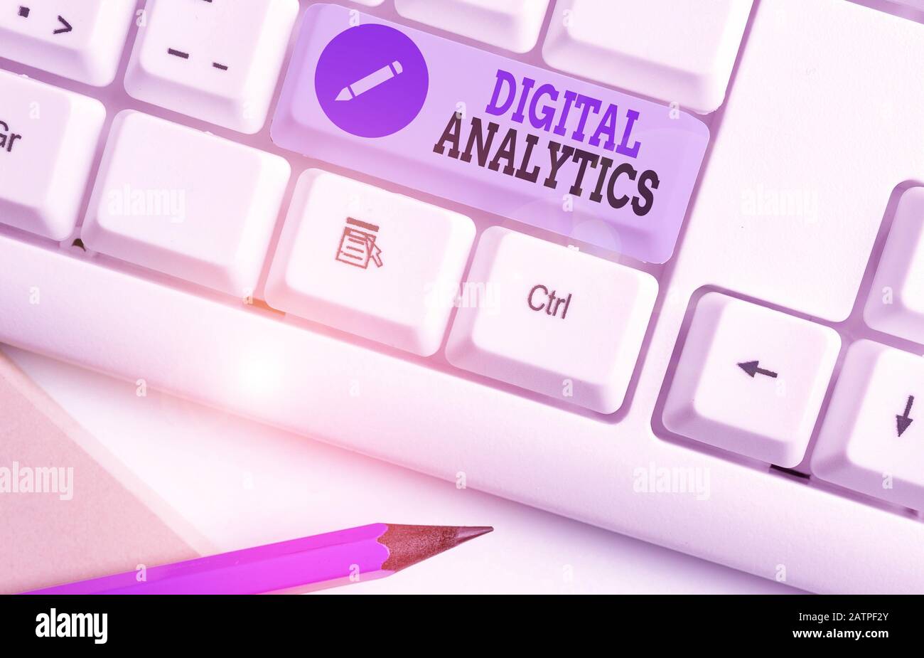 Word writing text Digital Analytics. Business photo showcasing the ...