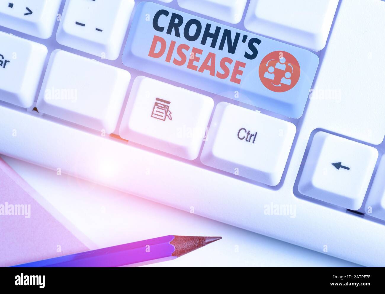 Handwriting text writing Crohn Disease. Conceptual photo the chronic ...