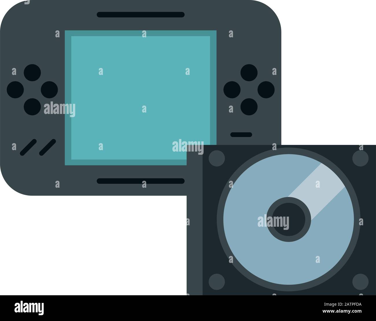 Child and portable dvd player Stock Vector Images - Alamy